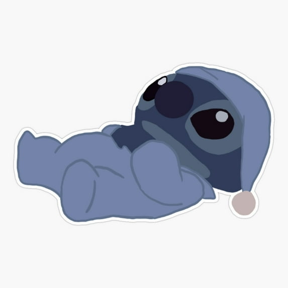 DOPASTICKER Sleepy Blue Monster Sticker, Phone Sticker Water Bottle ...