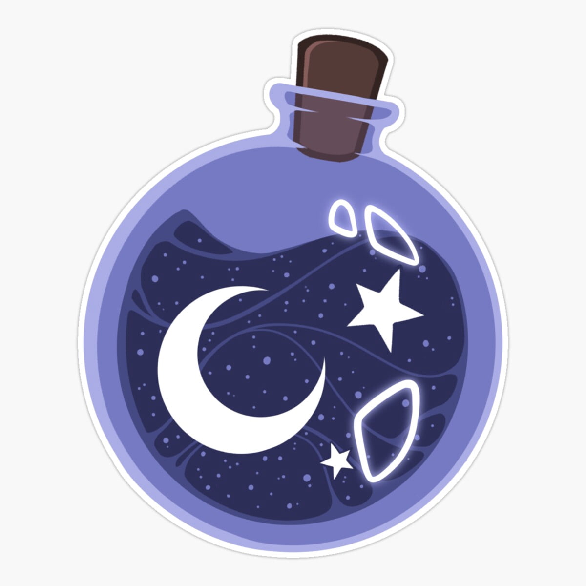 DOPASTICKER Sleepy Potion Sticker, Phone Sticker Water Bottle Sticker ...