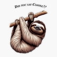 DOPASTICKER Sleepy Sloth'S Coffee Craving Sticker, Phone Sticker Car ...