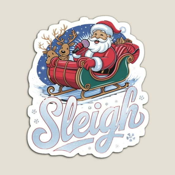 DOPASTICKER Sleigh My Name - Winter Sleigh Sleigh Bells Sleigh It ...