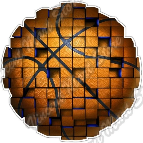 DOPASTICKER Sliding Basketball Ball Sports Athletics Car Sticker Decal ...