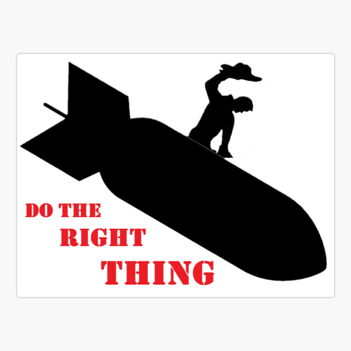 DOPASTICKER Slim Pickens Does The Right Thing Sticker, Phone Sticker ...