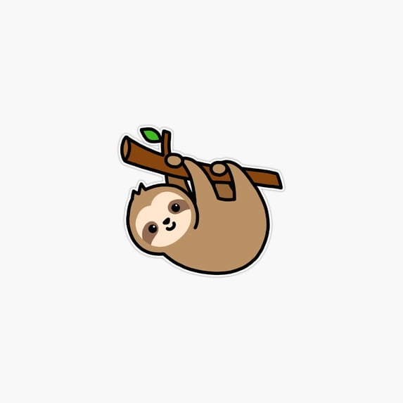 DOPASTICKER Sloth Sticker, Phone Sticker Water Bottle Sticker Car ...