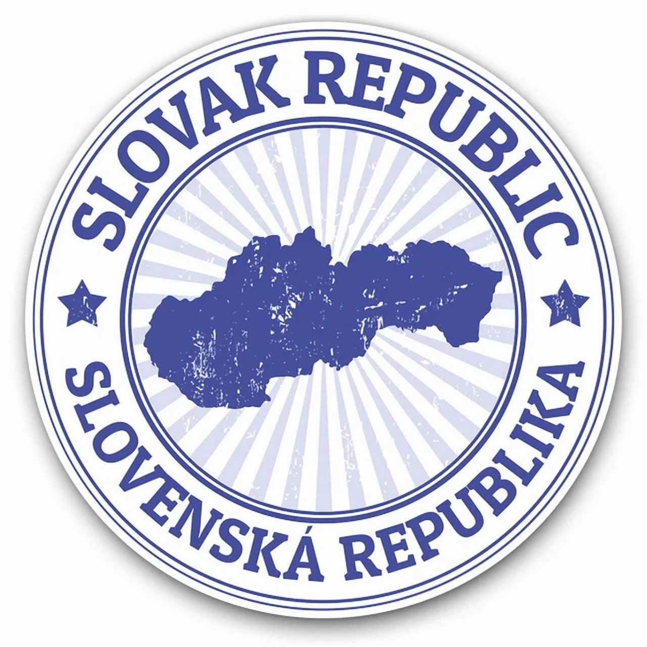 DOPASTICKER Slovak Repubblica Map Travel Cool Gift Decorative Laptop ...