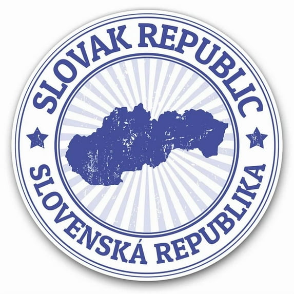DOPASTICKER Slovak Repubblica Map Travel Cool Gift Decorative Laptop ...