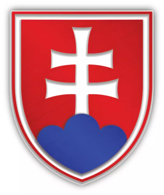 DOPASTICKER Slovakia Coat Of Arms Shield Label Sticker Decal Phone ...