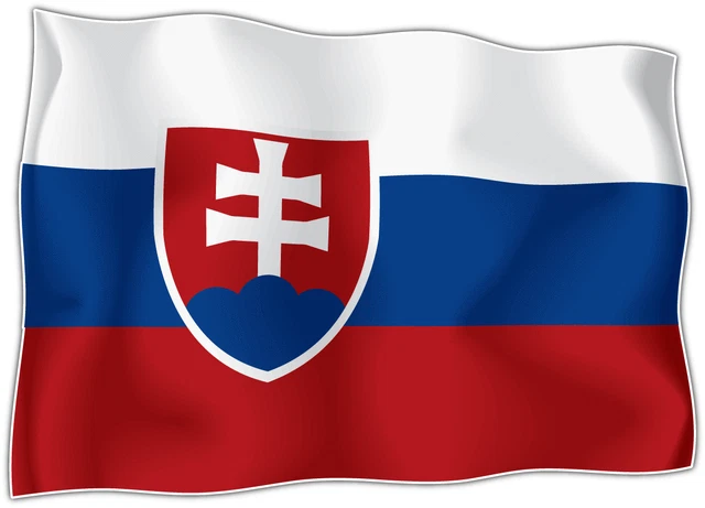 DOPASTICKER Slovakia Country Flag Car Window Mirror Sticker Decal Phone ...