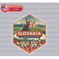 DOPASTICKER Slovakia Country Sticker Souvenir Travel Map Sticker Phone ...