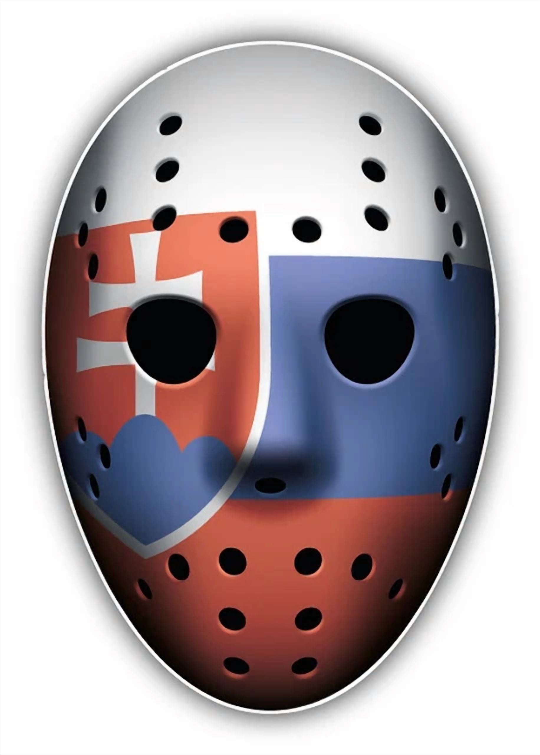 DOPASTICKER Slovakia Flag Ice Hockey Goalie Mask Sticker Decal Phone ...