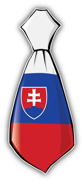 DOPASTICKER Slovakia Flag Necktie Sticker Decal Phone Decal Water ...