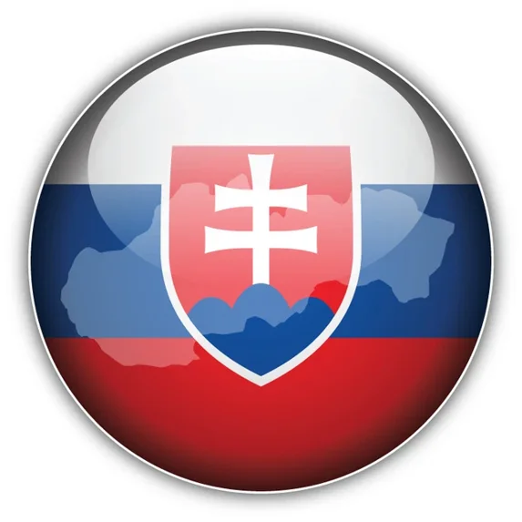 DOPASTICKER Slovakia Glossy Flag Map Sticker Decal Phone Decal Water ...
