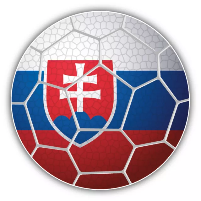 DOPASTICKER Slovakia Soccer Ball Flag Sticker Decal Phone Decal Water ...