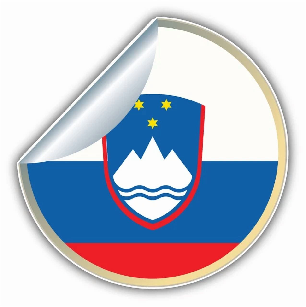 DOPASTICKER Slovenia Flag Sticker Decal Phone Decal Water Bottle ...