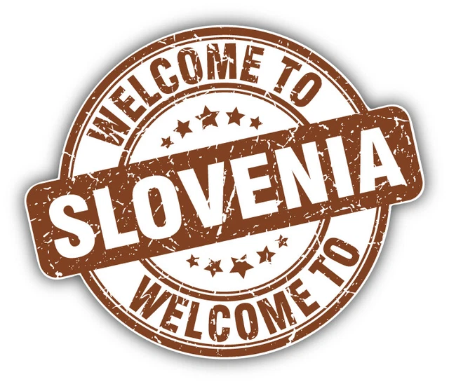 DOPASTICKER Slovenia Welcome Travel Stamp Sticker Decal Phone Decal ...