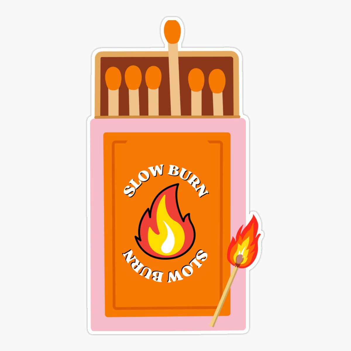 DOPASTICKER Slow Burn Sticker, Phone Sticker Car Stickers, Birthday ...