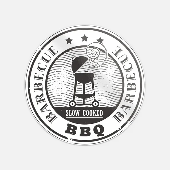 DOPASTICKER Slow Cooked Barbecue Food Grunge Sticker Phone Decal Water ...