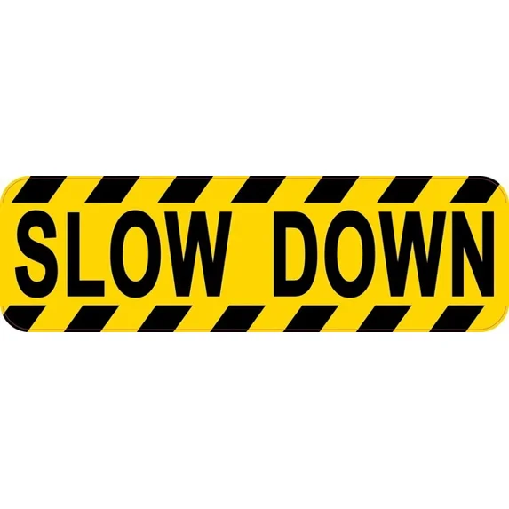 DOPASTICKER Slow Down Sticker Phone Sticker, Latop Sticker, Lover Gift ...