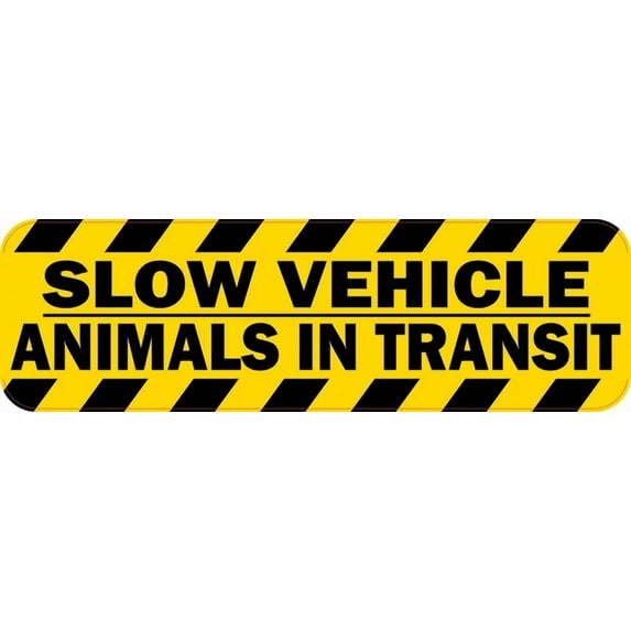 DOPASTICKER Slow Vehicle Animals In Transit Sticker Phone Sticker ...
