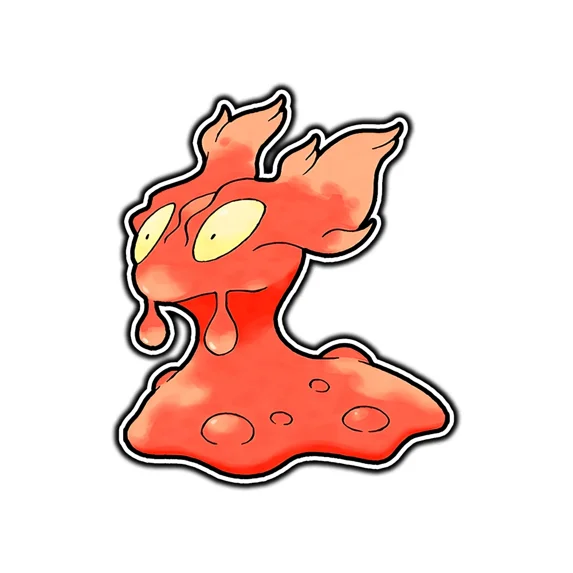 DOPASTICKER Slugma Sticker Decal Phone Decal Water Bottle Stickers ...