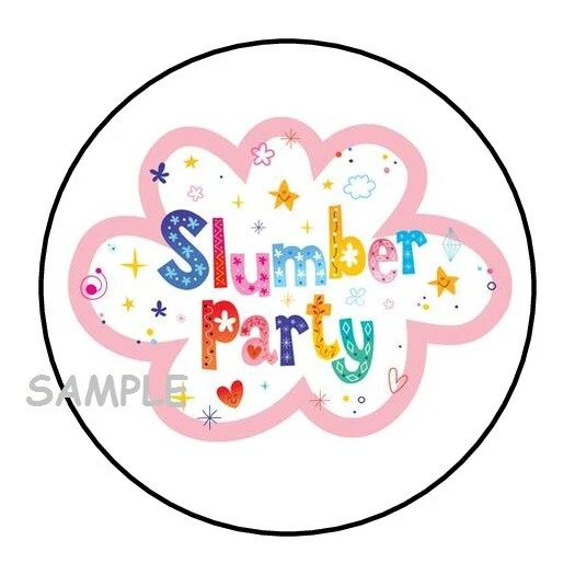 DOPASTICKER Slumber Pajama Party Stickers Birthday Phone Decal Water ...