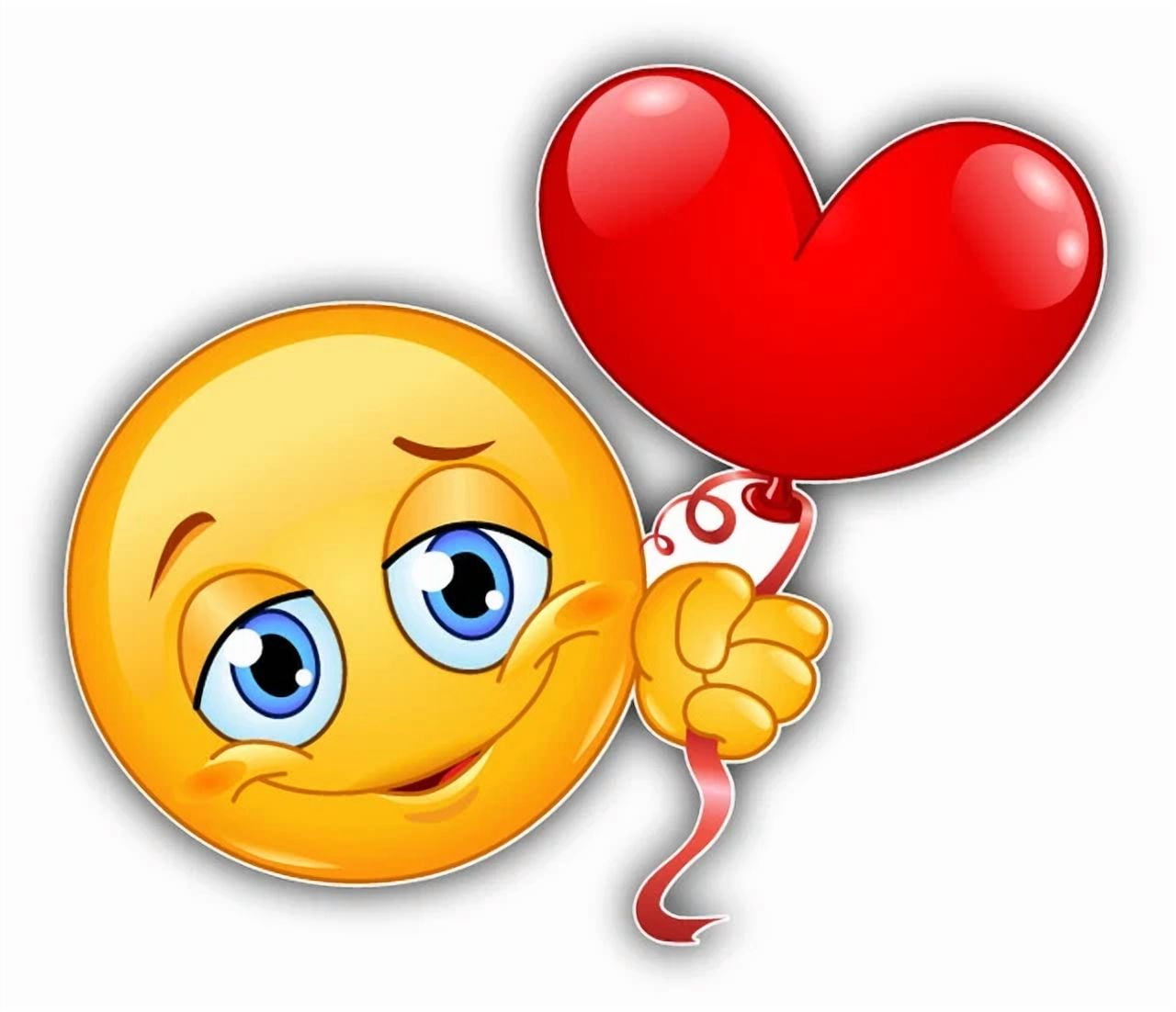 DOPASTICKER Smile Baloon Heart Love Car Sticker Phone Water Bottle ...
