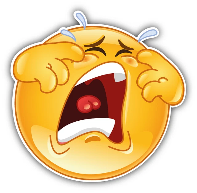 DOPASTICKER Smile Crying Car Sticker Phone Water Bottle Stickers, Cars ...