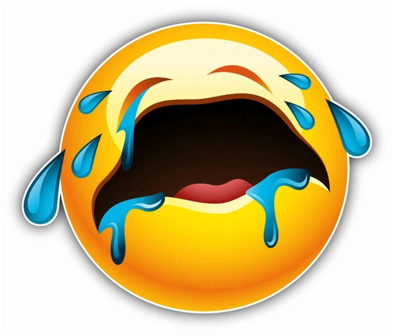 DOPASTICKER Smile Crying Car Sticker Phone Water Bottle Stickers, Cars Stickers, Water Bottle ...