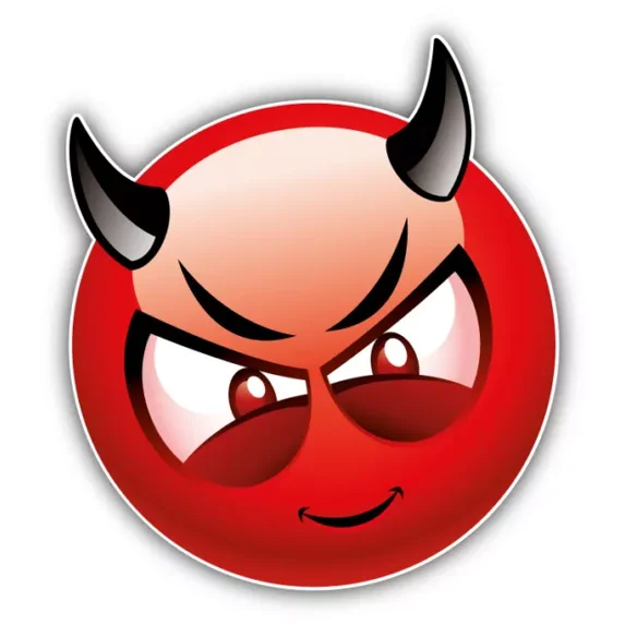 DOPASTICKER Smile Devil Sticker Decal Phone Decal Water Bottle Stickers ...