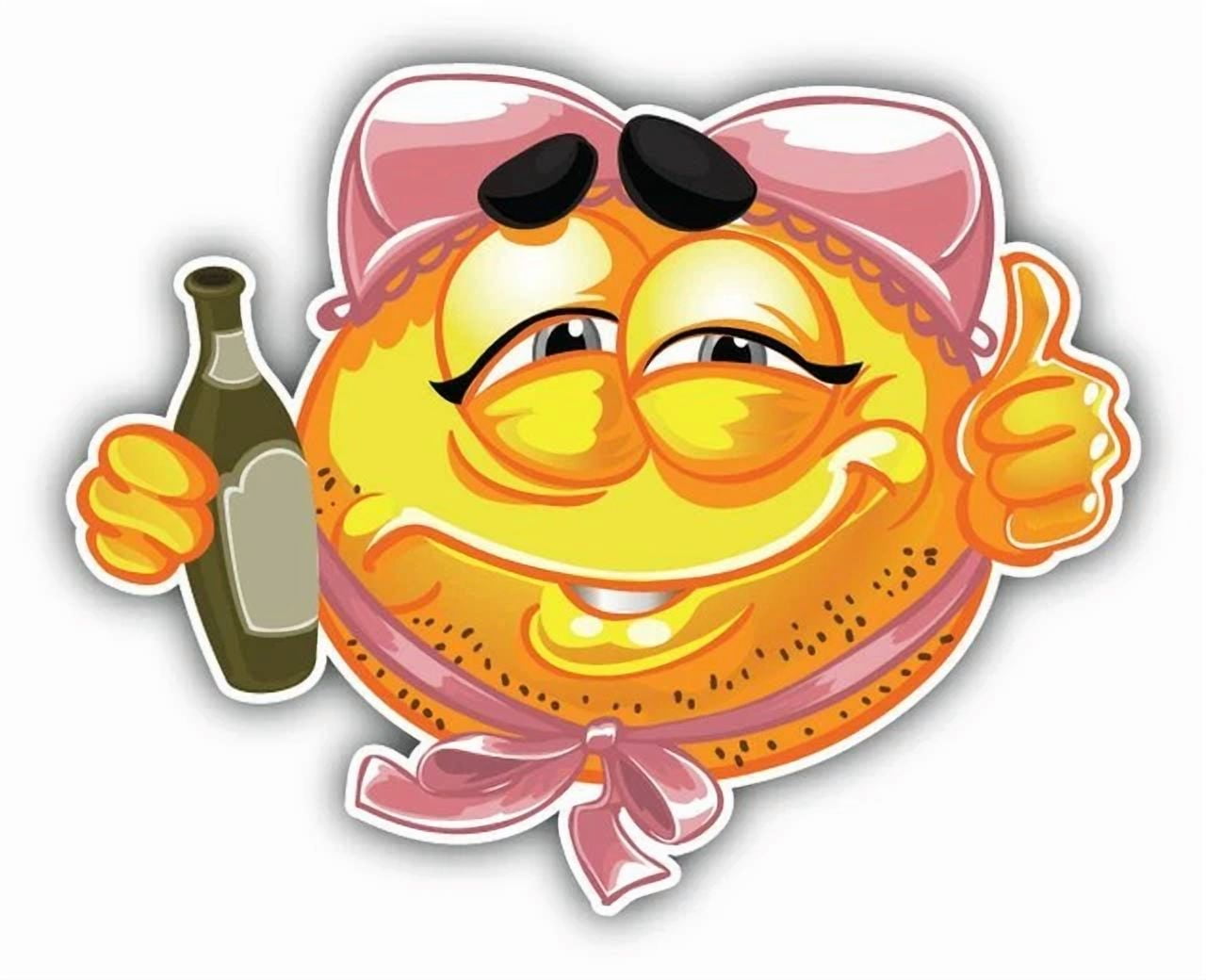 DOPASTICKER Smile Drinks Sticker Design Phone Water Bottle Stickers ...