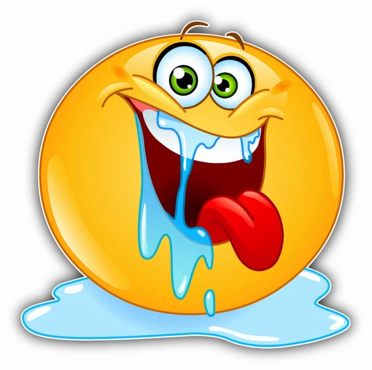 DOPASTICKER Smile Drooling Car Sticker Phone Water Bottle Stickers ...