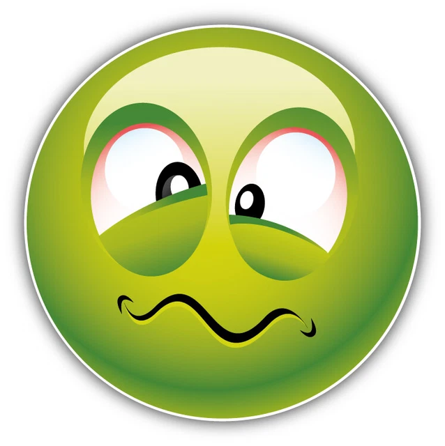 DOPASTICKER Smile Empoisoned Green Sick Sticker Decal Phone Decal Water ...