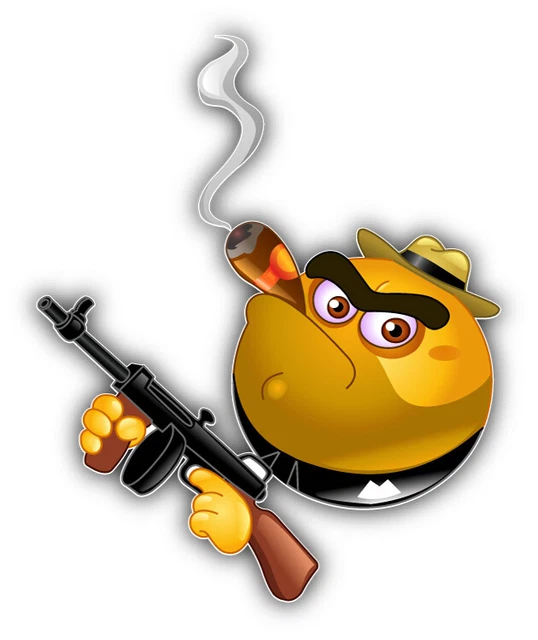 DOPASTICKER Smile Gangster Car Sticker Phone Water Bottle Stickers ...