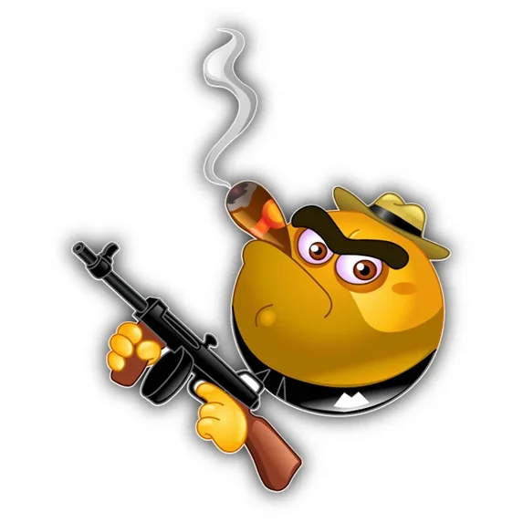 DOPASTICKER Smile Gangster Car Sticker Phone Water Bottle Stickers ...