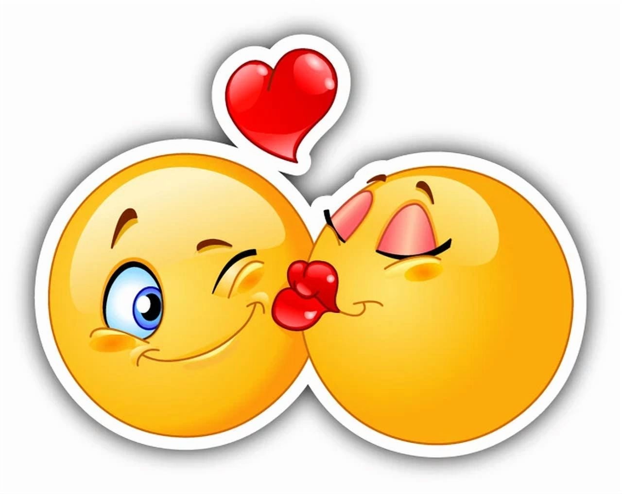 DOPASTICKER Smile Kiss In Love Car Sticker Phone Water Bottle Stickers ...