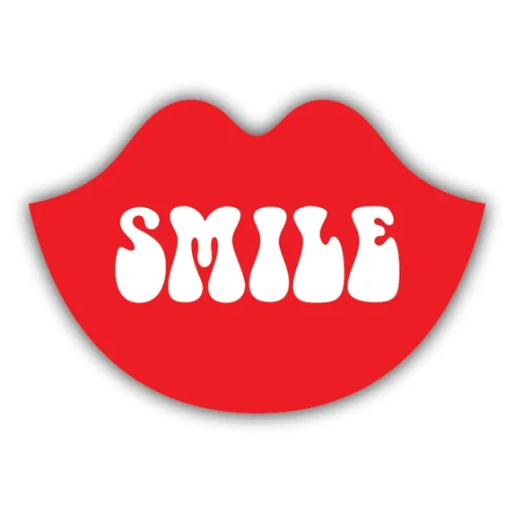 DOPASTICKER Smile Lips Sticker Decal Phone Decal Water Bottle Stickers ...