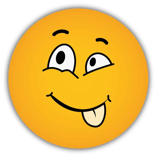 DOPASTICKER Smile Playful Emotion Cartoon Sticker Decal Phone Decal ...