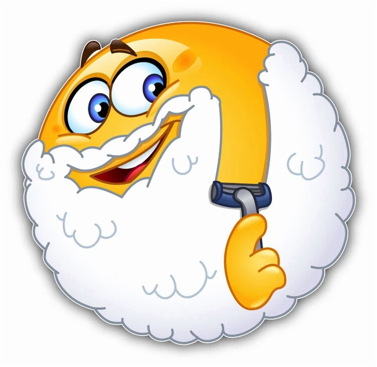 DOPASTICKER Smile Shave Sticker Decal Phone Decal Water Bottle Stickers ...