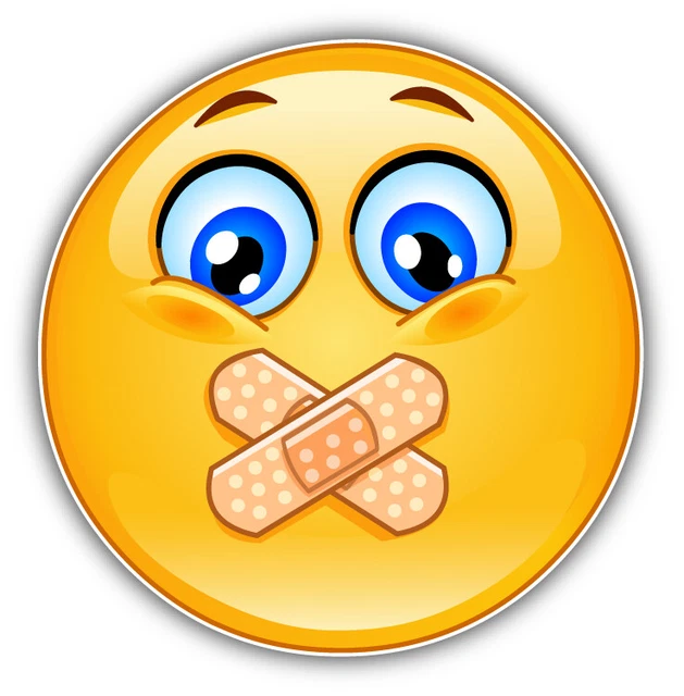 DOPASTICKER Smile Taped Mouth Car Sticker Phone Water Bottle Stickers ...