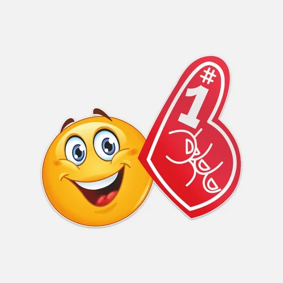 DOPASTICKER Smiley Fan Sticker Decal Phone Decal Water Bottle Stickers ...