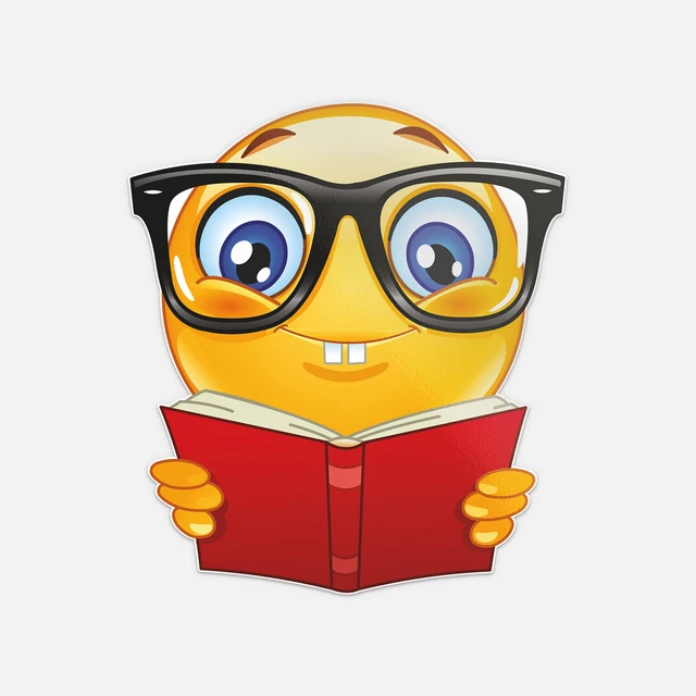 DOPASTICKER Smiley Learning Sticker Decal Phone Decal Water Bottle ...