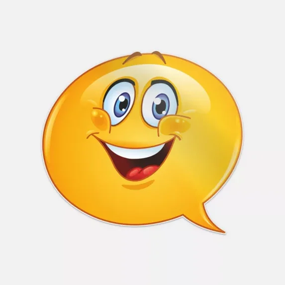DOPASTICKER Smiley Message Sticker Decal Phone Decal Water Bottle ...