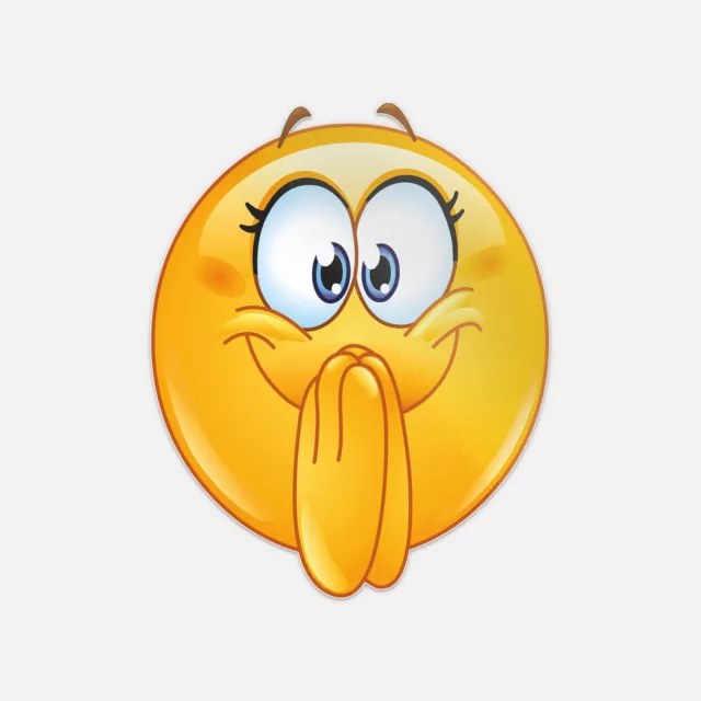 DOPASTICKER Smiley Surprised Sticker Decal Phone Decal Water Bottle ...