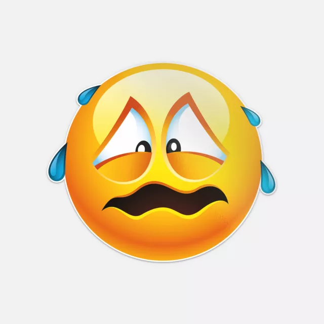 DOPASTICKER Smiley Sweaty Sticker Decal Phone Decal Water Bottle ...