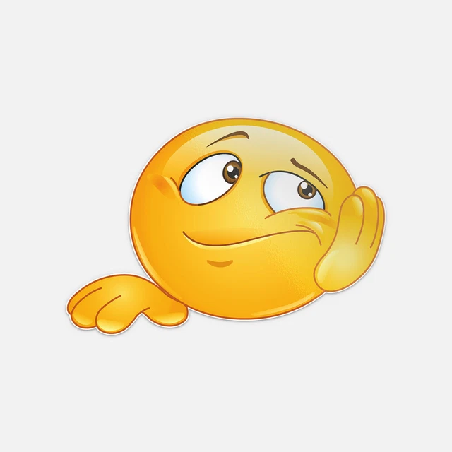 DOPASTICKER Smiley Thought Sticker Decal Phone Decal Water Bottle ...