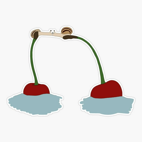 DOPASTICKER Snail Kiss Sticker, Phone Sticker Water Bottle Sticker Car ...