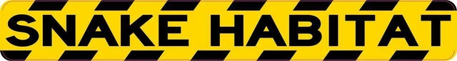 DOPASTICKER Snake Habitat Sticker Animal Tank Cage Vet Office Zoo ...