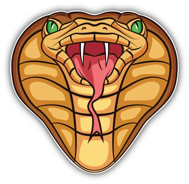 DOPASTICKER Snake Head Animal Sticker Decal Phone Decal Water Bottle ...