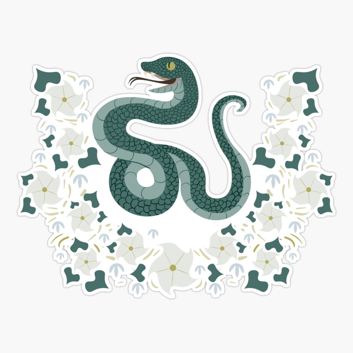 DOPASTICKER Snakeheart Sticker, Phone Sticker Water Bottle Sticker Car ...