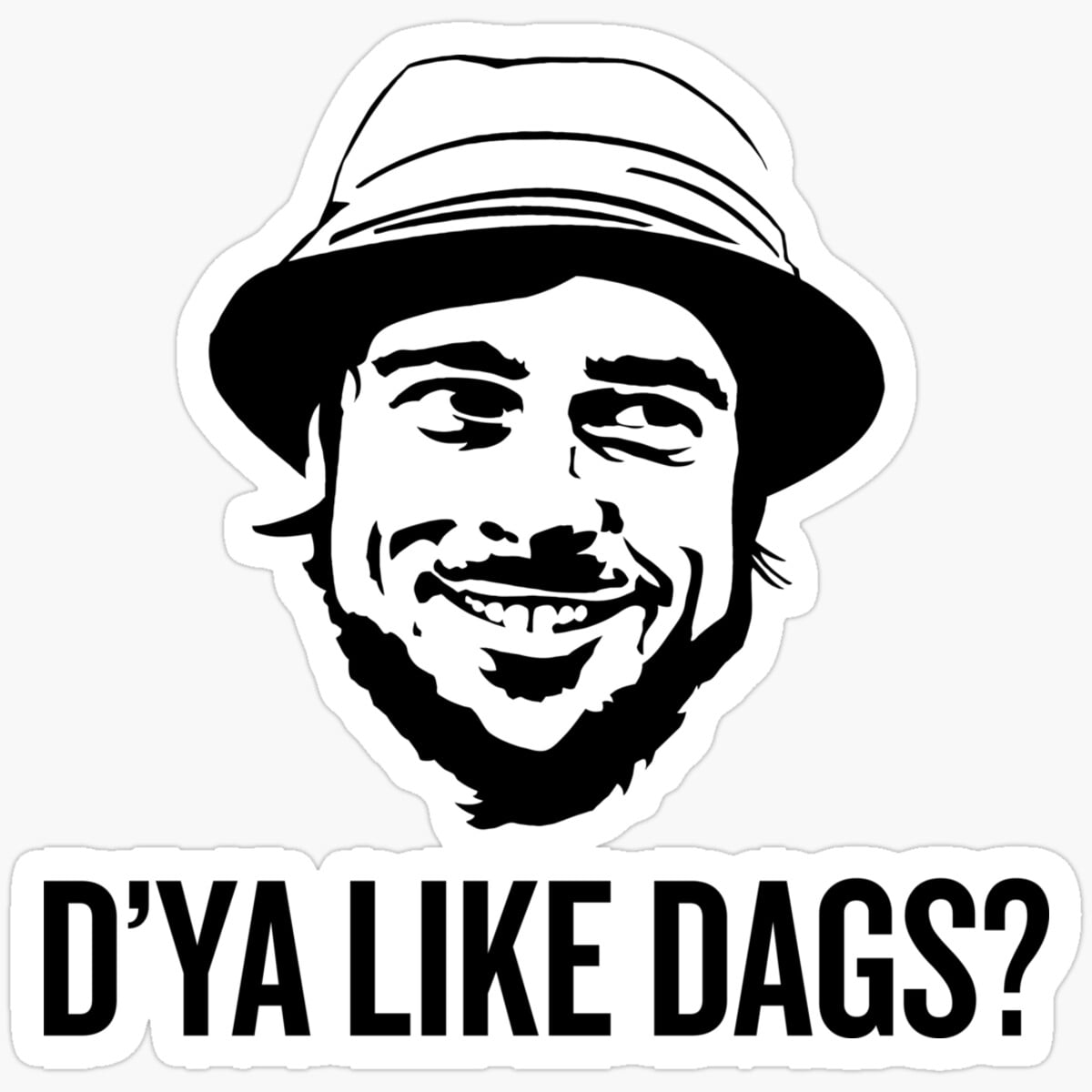 DOPASTICKER The Snatch D'Ya Like Dags? Micky Sticker, Waterproof Decal ...