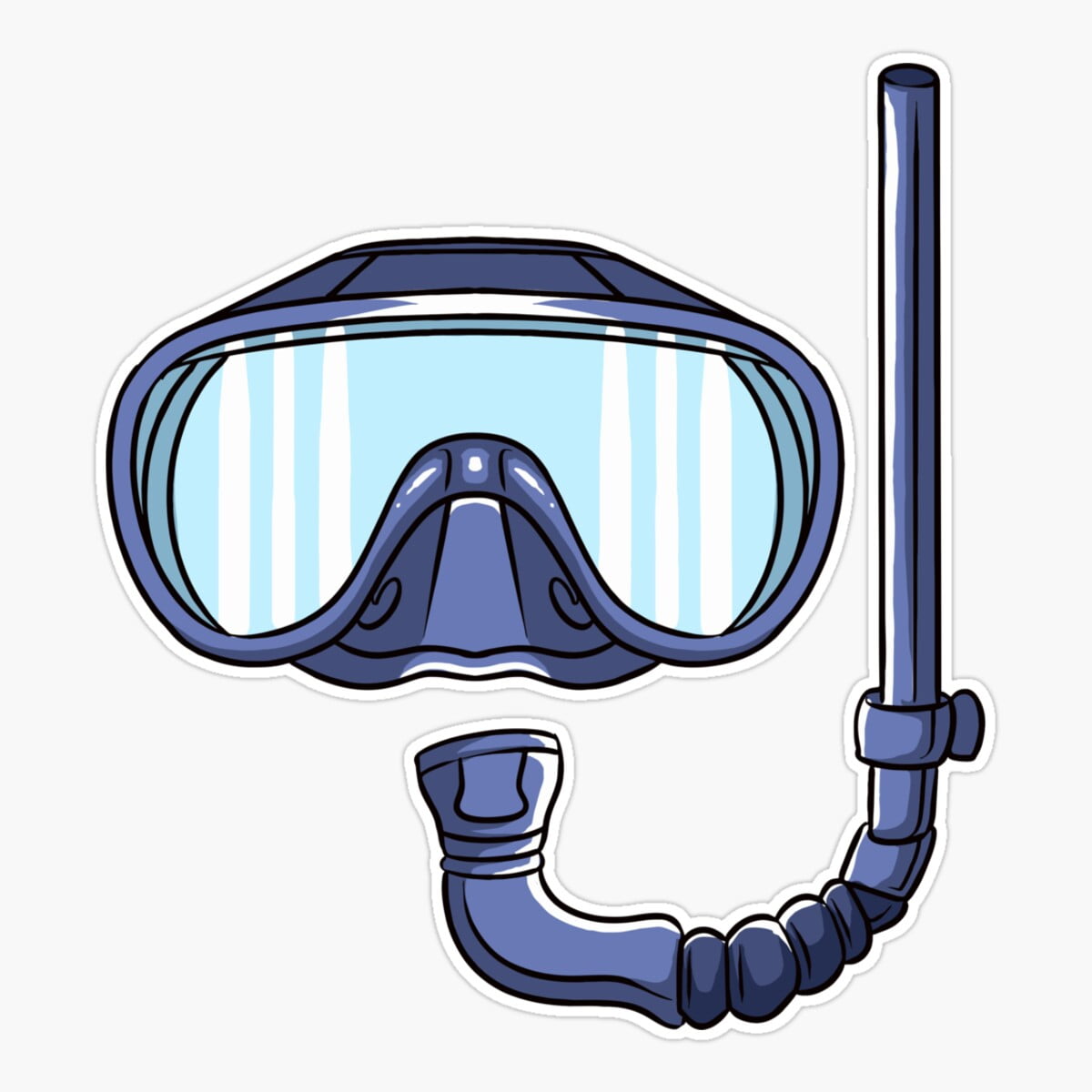 DOPASTICKER Snorkle Scuba Diving Diver Sticker, Phone Sticker Car ...